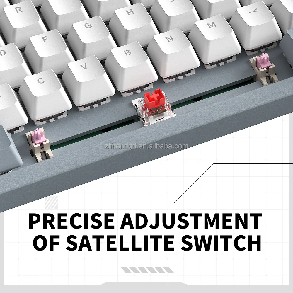 25-key Punchless Wired Mechanical Keyboard 98 Keys Red Switch Teclado ...