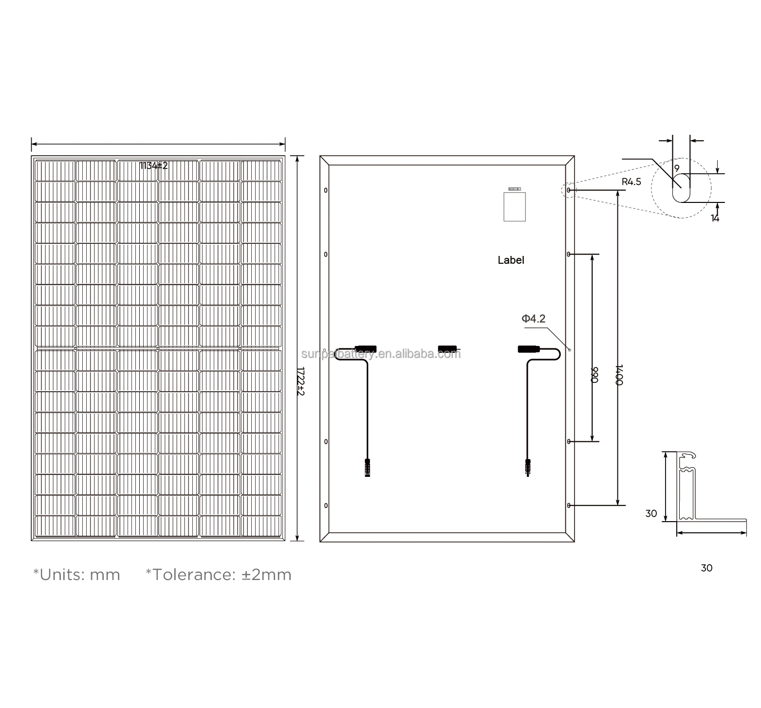Sunpal All Black Photovoltaic Solar Panels 395 400 405 410 415 420 W Wp ...