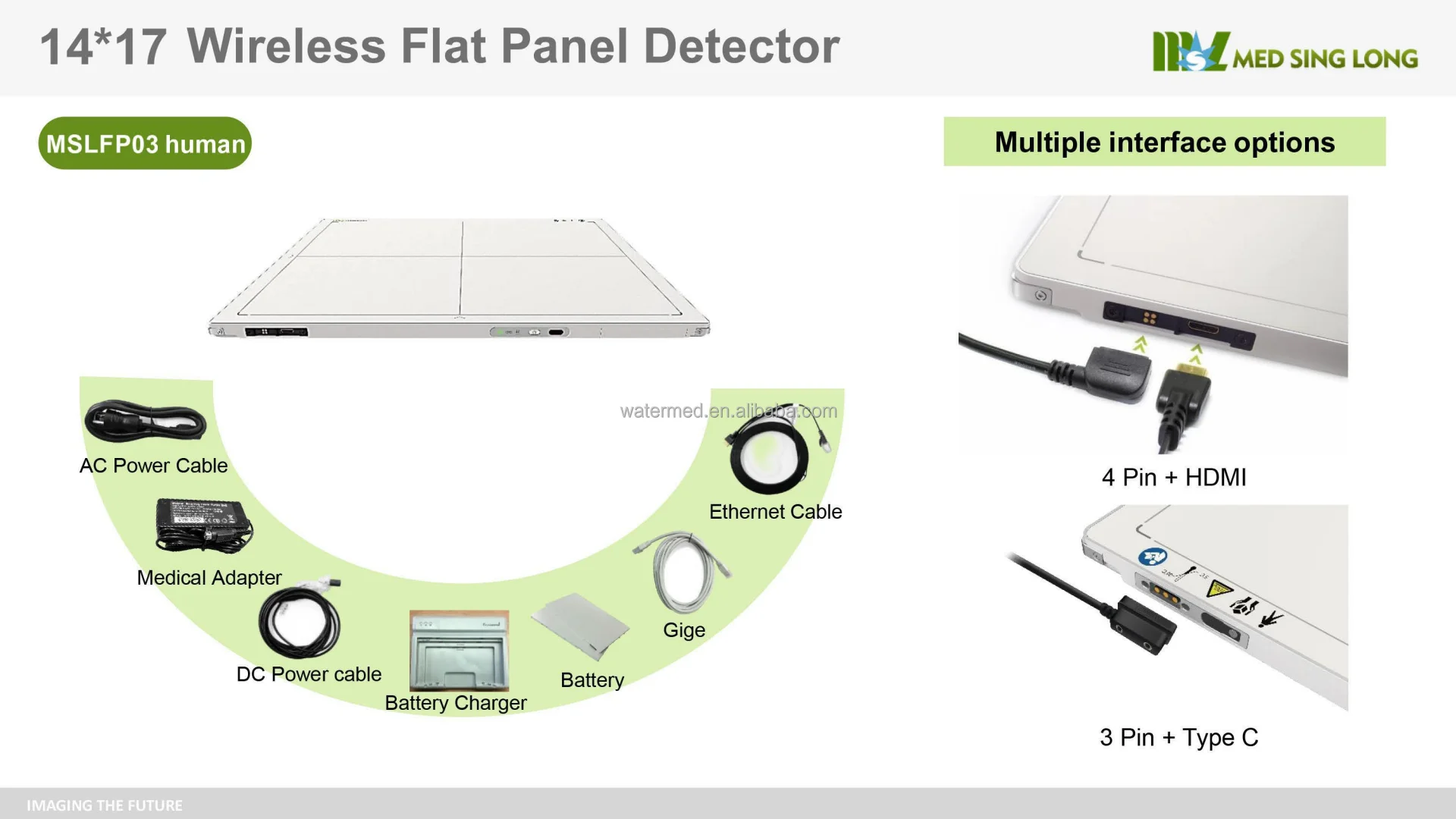 Iray Medical FPD DR Wireless Flat Panel Detector - 5KW X-ray