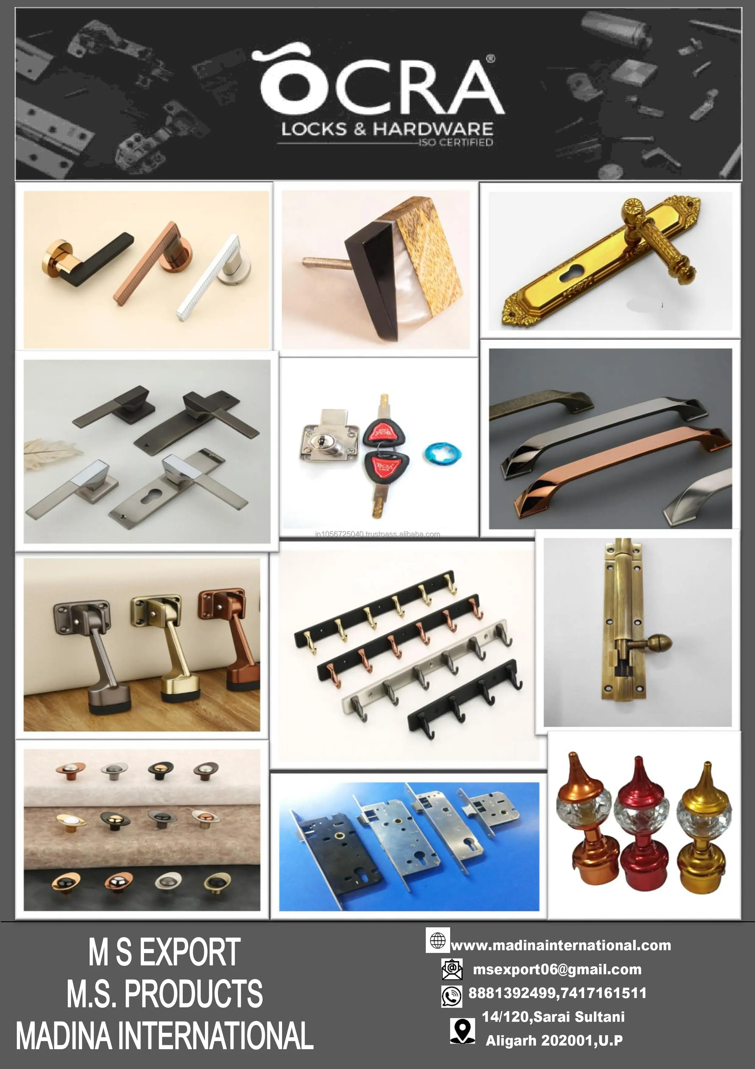Ocra New Design Modern Design Door Handle For Apartment Interior Door ...