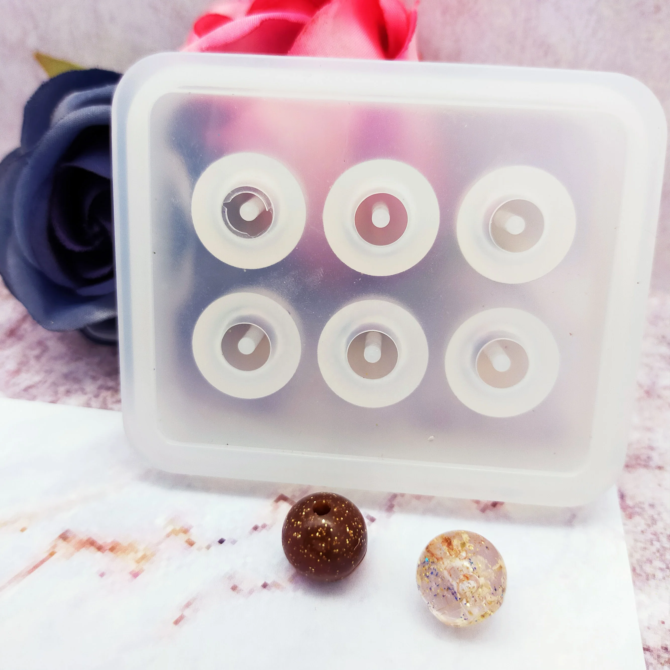 Hot Selling DIY Epoxy Resin Silicone Mold Beads Making for Bracelet ...