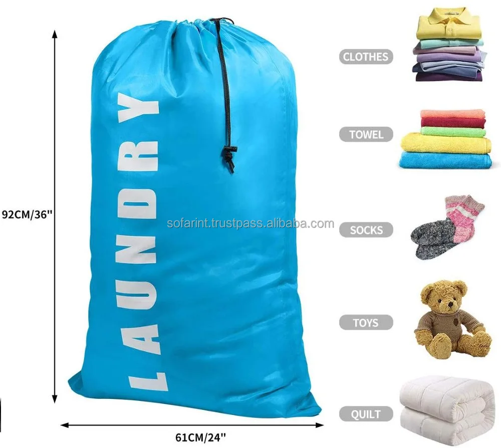Extra Large Durable Storage Commercial Laundry Bag Canvas Laundry ...