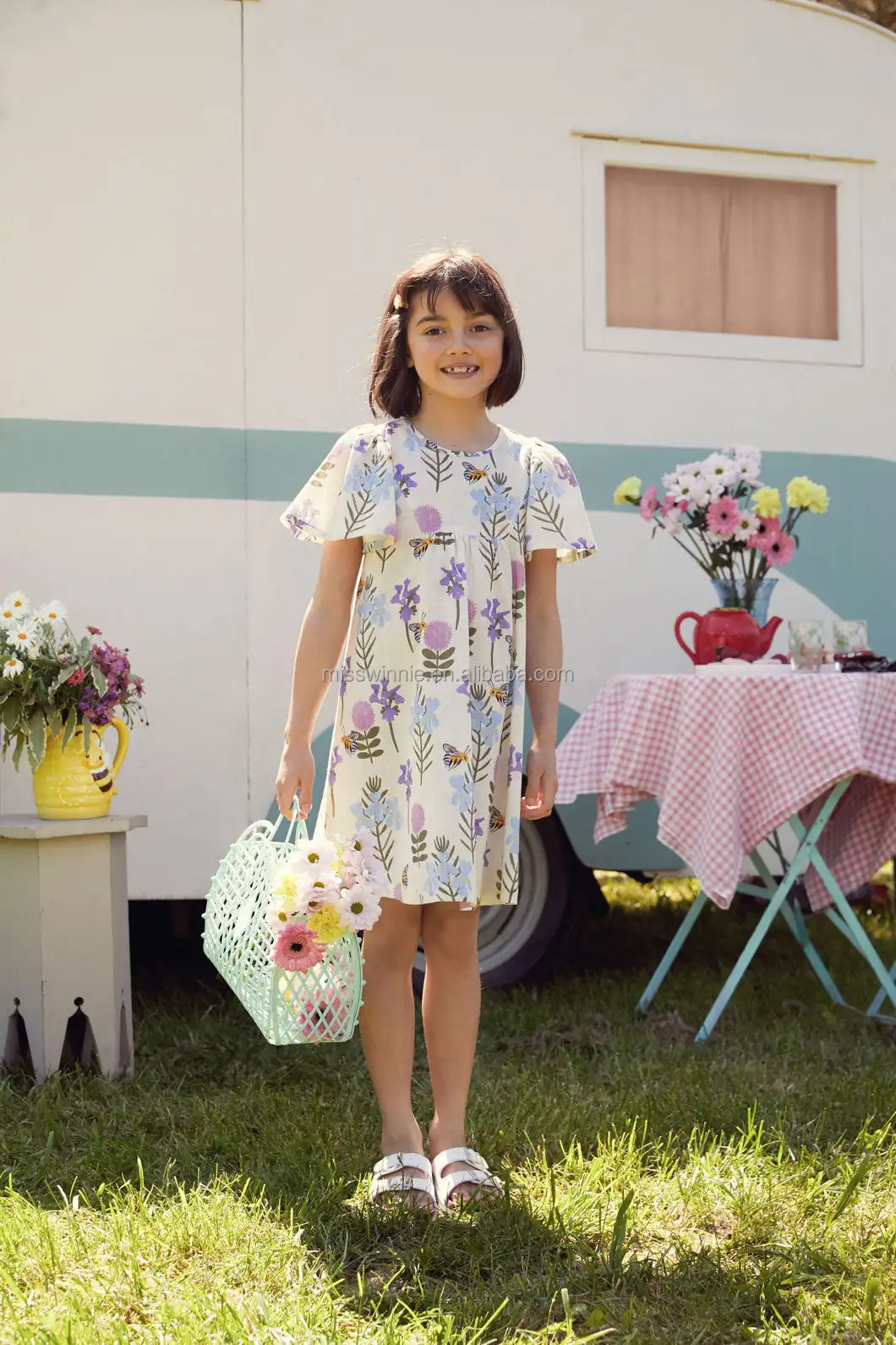 Shop Our 12-Year-Old Girl's Summer Dress with Flare Sleeve
