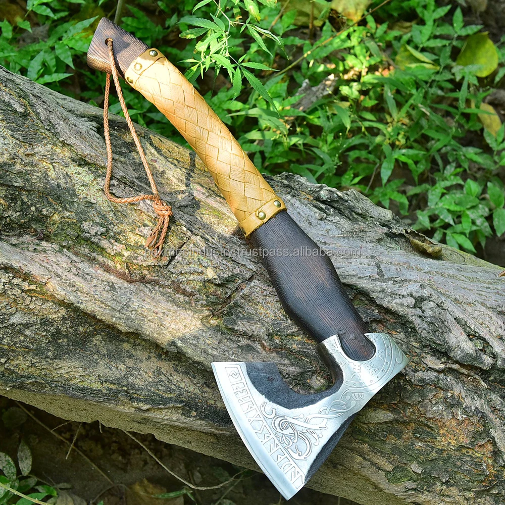 Handmade Viking Axe,Tomahawk,Hactchet Carbon Steel 1095 Blade Hand ...