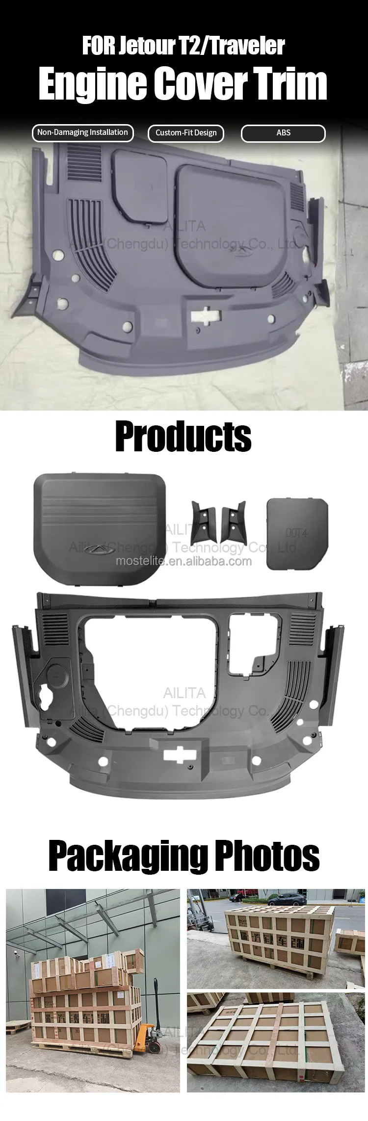New Arrival Decorative Front Cabin Engine Compartment Trim Cover Panel ...