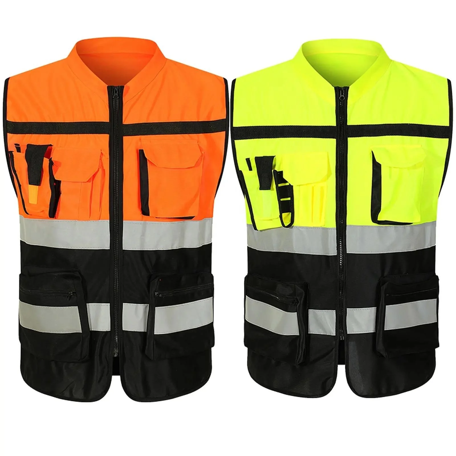 Wholesale Customized High Visibility Security Uniform Reflective Orange ...