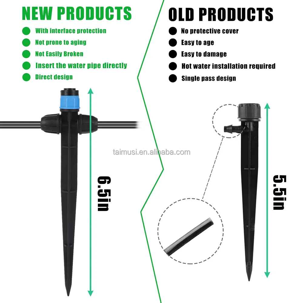 Adjustable 8-Hole Dripper Irrigation Sprinkler for Lawn Irrigation System