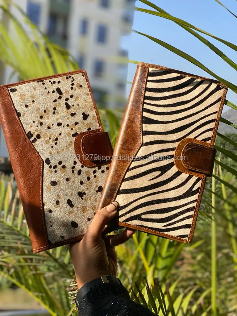 Handmade Fashionable Real Animal Print Fur Bi-fold Slim Wallet Credit ...