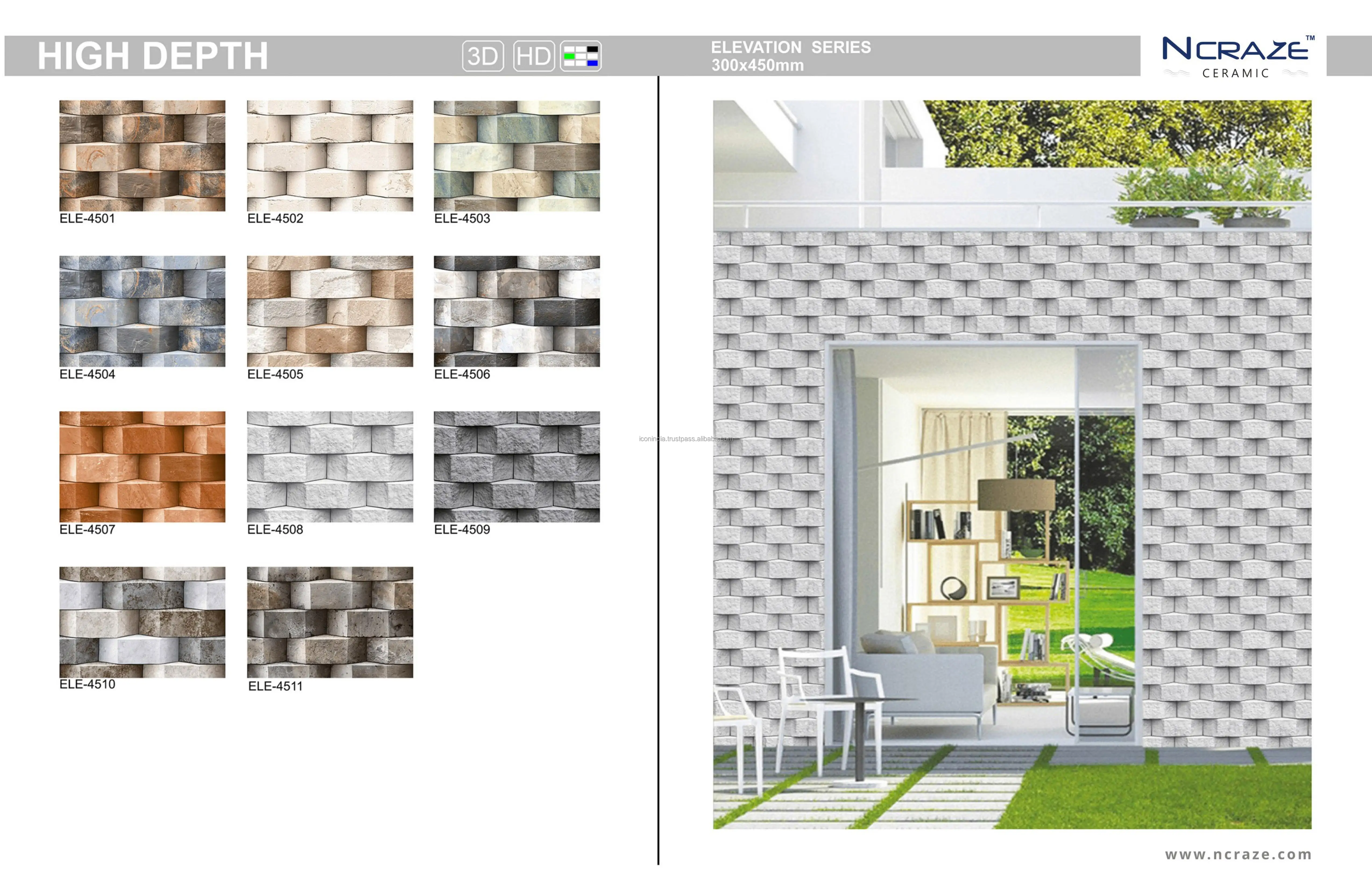 Modern Ceramic Wall Tiles - Durable, Stylish, and Versatile