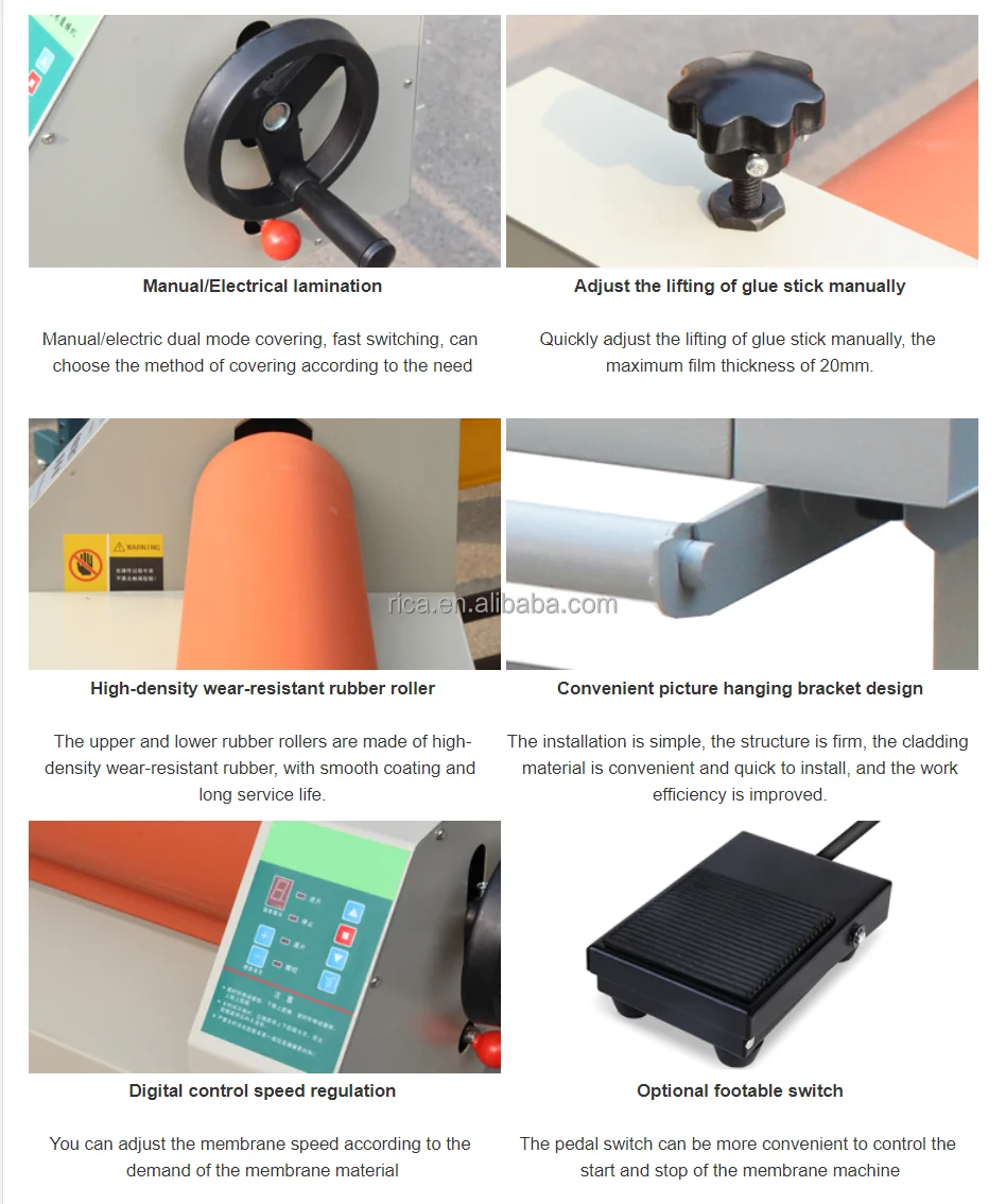 Electric Cold Single Sided Press Roll Laminator Machine DTS-650D