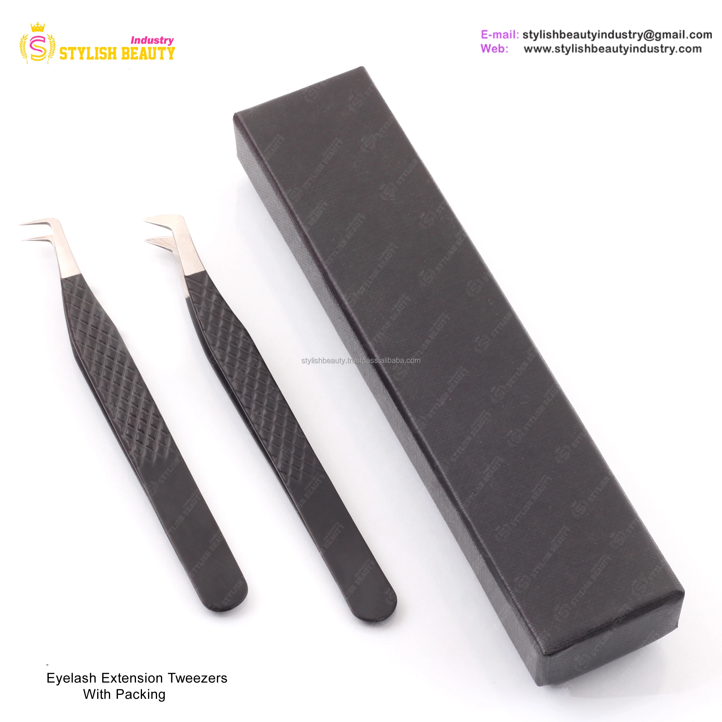 Professional 1 Piece Card Box Packing For Eyelash Extension Tweezers ...