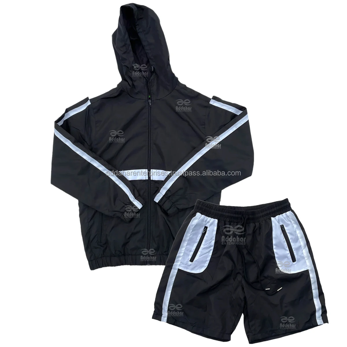 Windbreaker Outdoor Clothing Men Jogger Set Blank Nylon Tracksuit ...