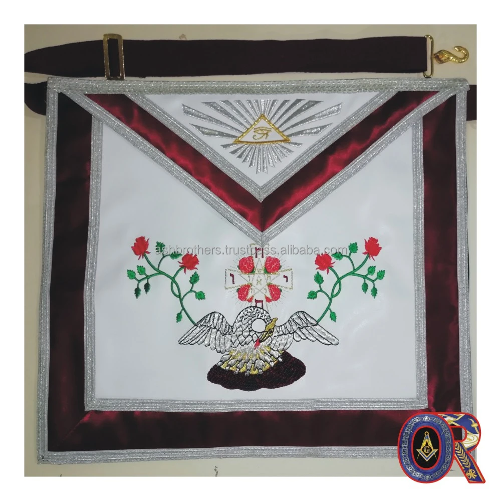 Masonic Regalia Made Of Hand Made Embroidery Machine Embroidery Apron ...