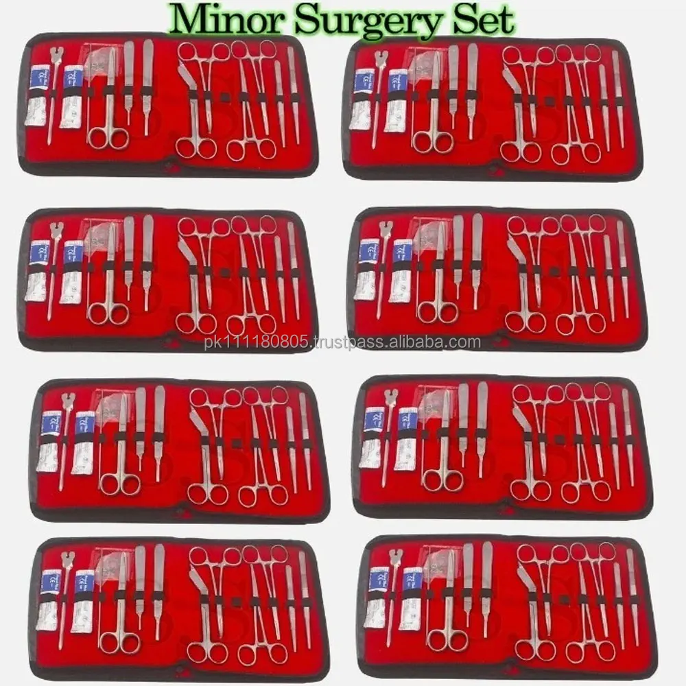 50 Kits 18 pcs Minor Surgery Set Surgical Instruments Stainless Steel ...