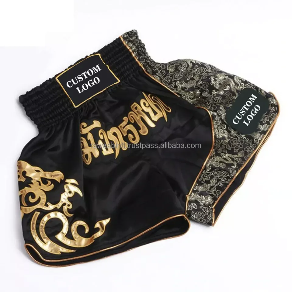 Muay Thai Fight Shorts For Mma Boxing Training Martial Arts Kickboxing ...