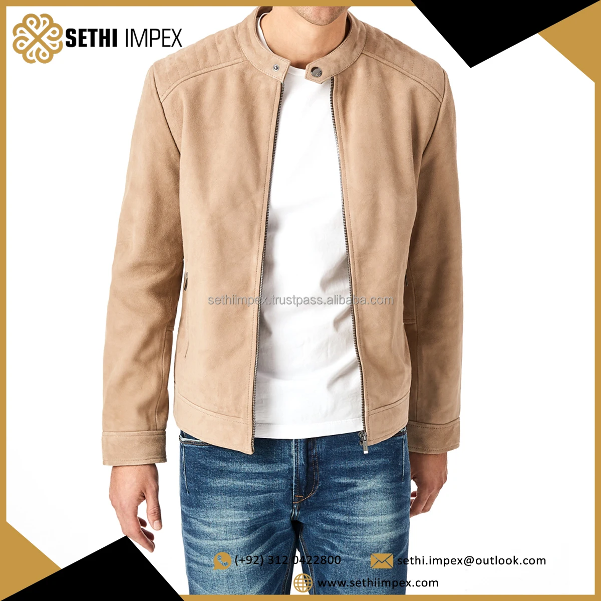 Men's Original Lambskin Leather Jacket Slim Fit Racing Biker Rider ...