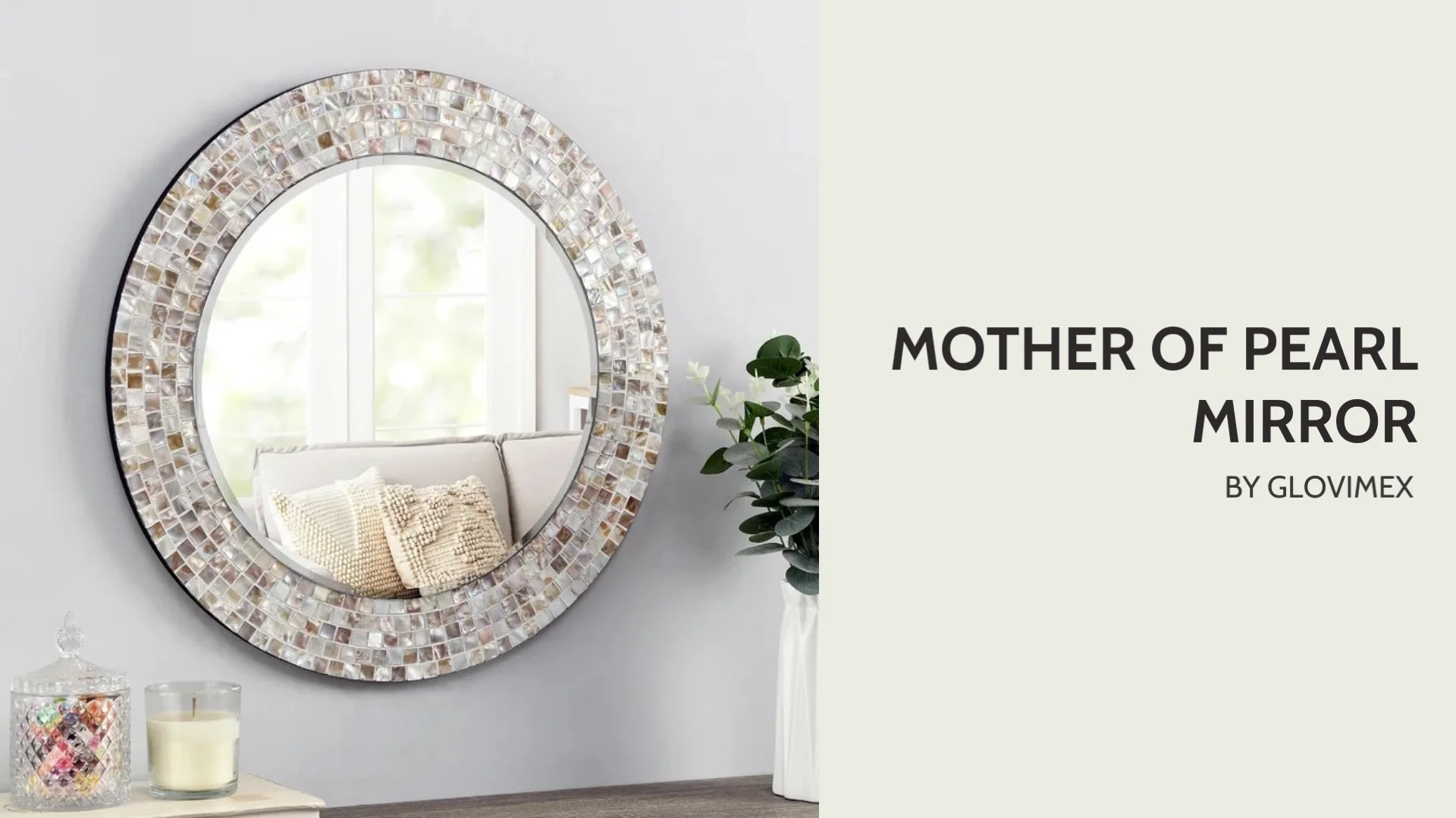 Best Collection Capiz Shell Mirrors Frame Light Wall Salon Mirror ...