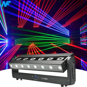 6 Head Laser Show System 3in1 Led Moving Laser Light Bar Dj Club Stage ...
