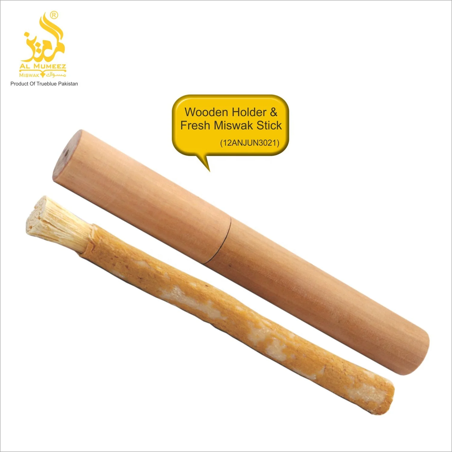 NATURAL WOOD HOLDER CASE for MISWAK SEWAK SIWAK STICK TOOTH BRUSH WITH CUSTOMIZE DESIGN TOOTHBRUSH and TOOTHBRUSH BAMBOO