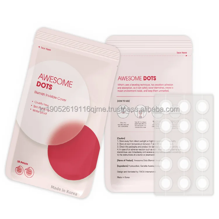 Korean Hydrocolloid Invisible 10mm Acne Patches Under OEM Service From ...