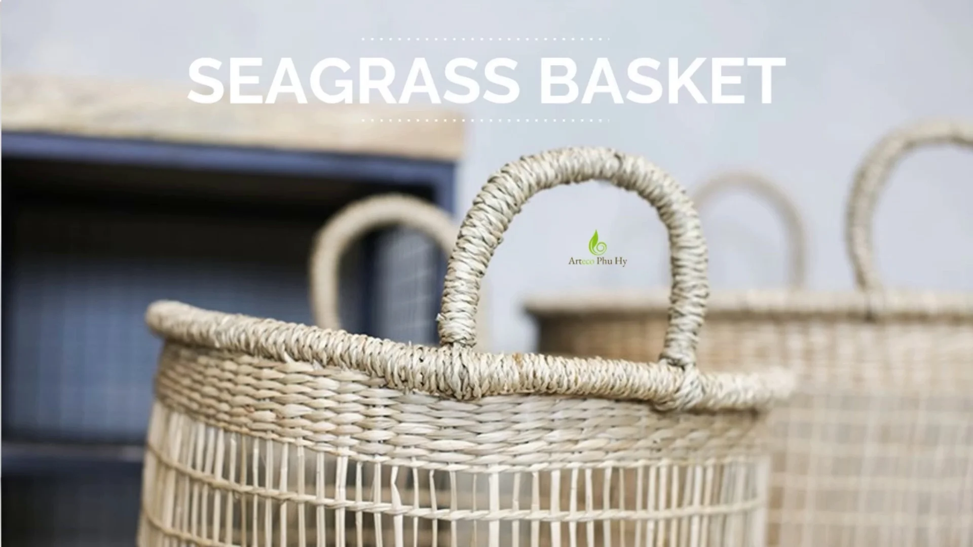 Nordic Organizer Belly Seagrass Basket Durable Storage Basket Foldable ...