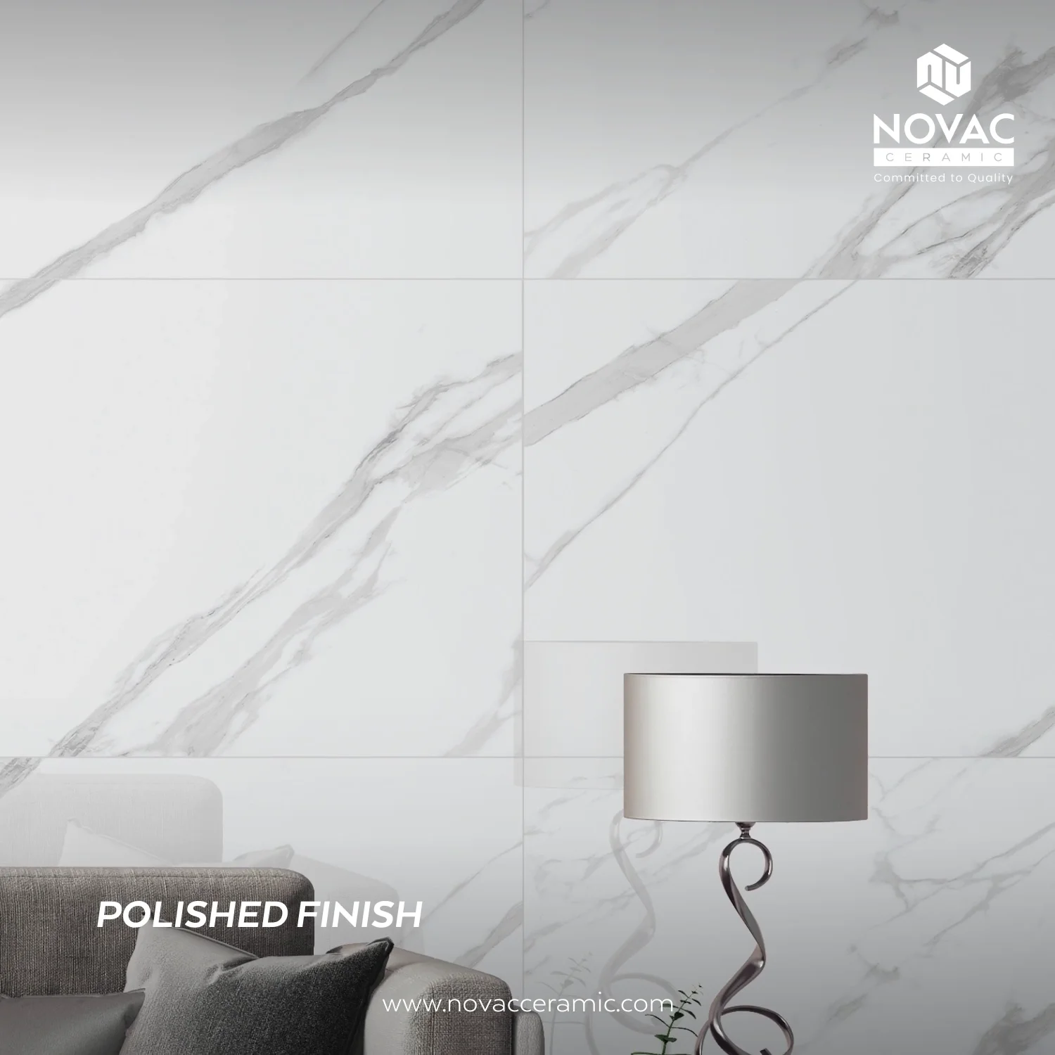 Statuario Lasa In 60x120 Cm In Polished Porcelain Tiles In White Color ...