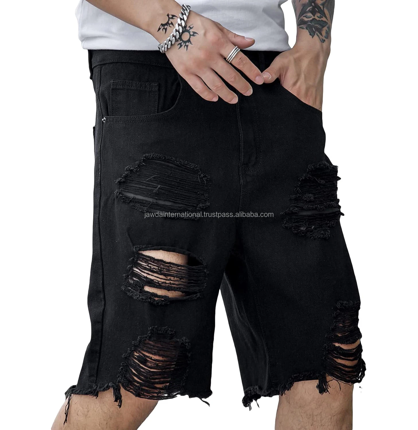 Men's Denim Shorts Good Quality Short Men Cotton Straight Short Jeans ...