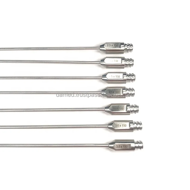 UAMED Fat Grafting Liposuction Cannula Set for Plastic Surgery