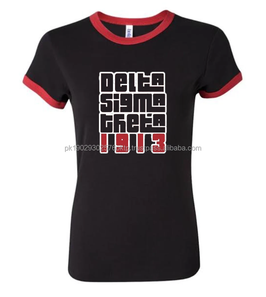D9 Delta Sigma Theta 1913 Sorority And Fraternity Ringer T-shirt - Buy ...