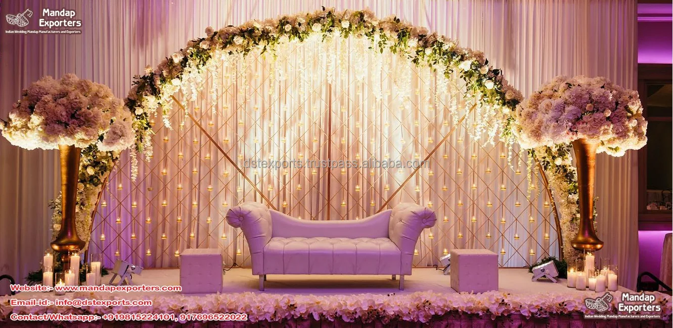 Impressive Wedding Reception Stage Metal Frames - Modern & Lightweight