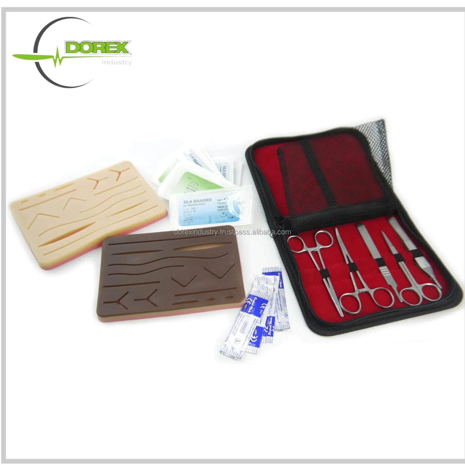 Complete Suture Practice Kit For Suture Training,Including Large Silicone Suture Pad - Buy ...