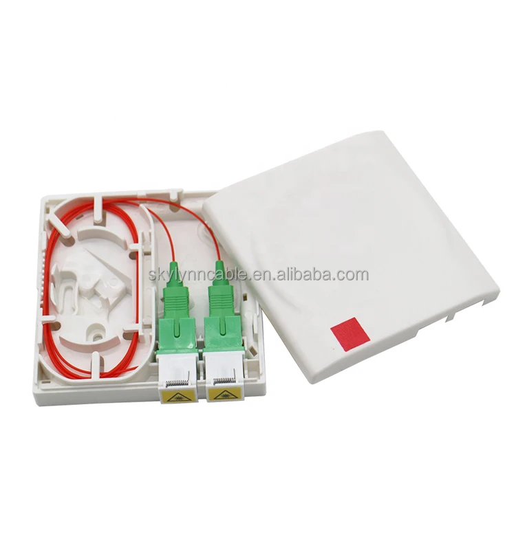 PTO BOX 1FO 2FO Red Pigtail SCAPC Fiber Optical Terminal Box