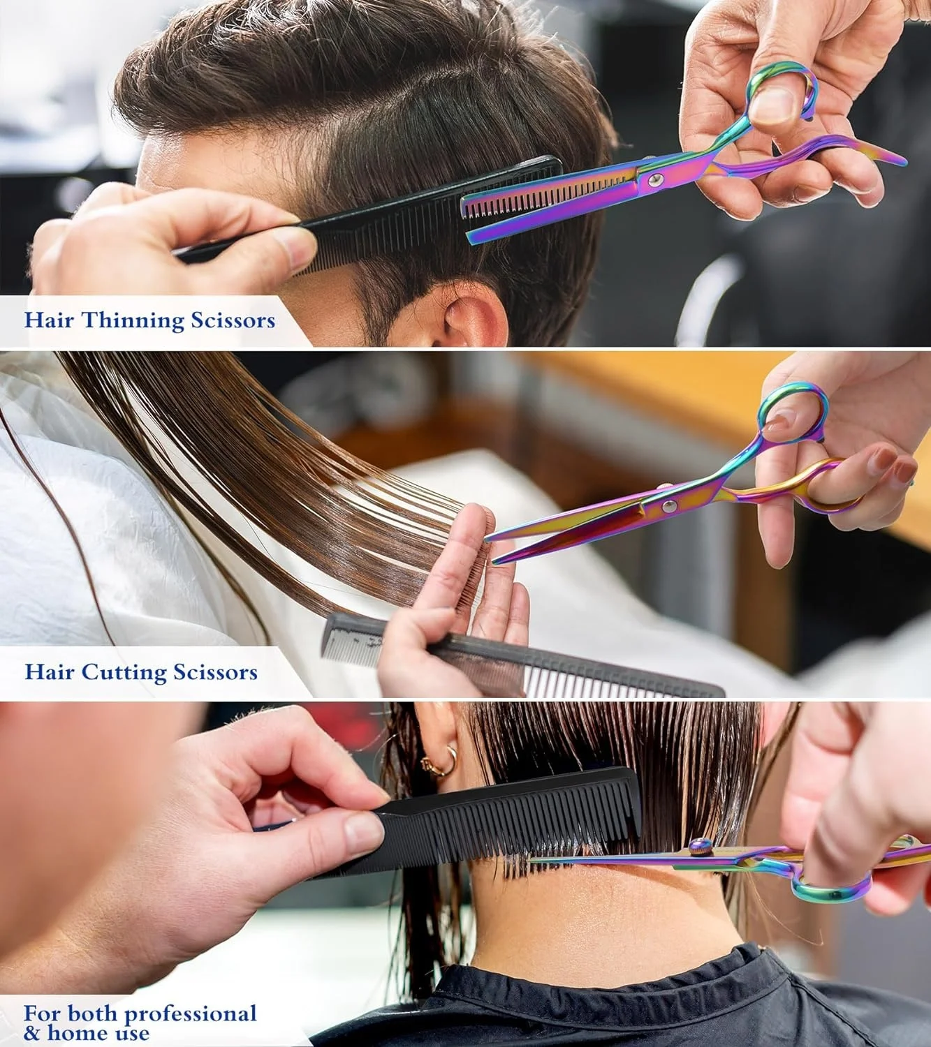 Best Performance 6.0 Inch Professional Hair Cutting Barber Scissors Kit ...