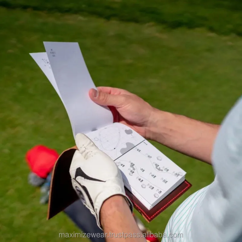 Custom Personalized Logo Leather Score Card With Hook Ball Marker ...