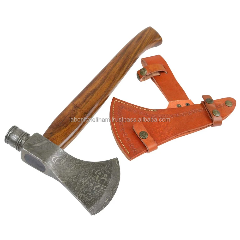 Multifunctional Long Wooden Handle Damascus Steel Viking Axe / Top Best ...