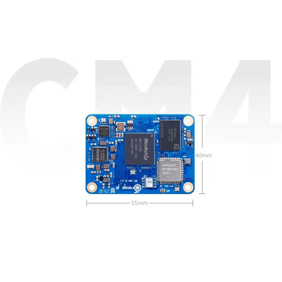 Orange Pi CM4 2G 4G RAM Single Board H618 WiFi5+BT 5.0 Power Supply for ...