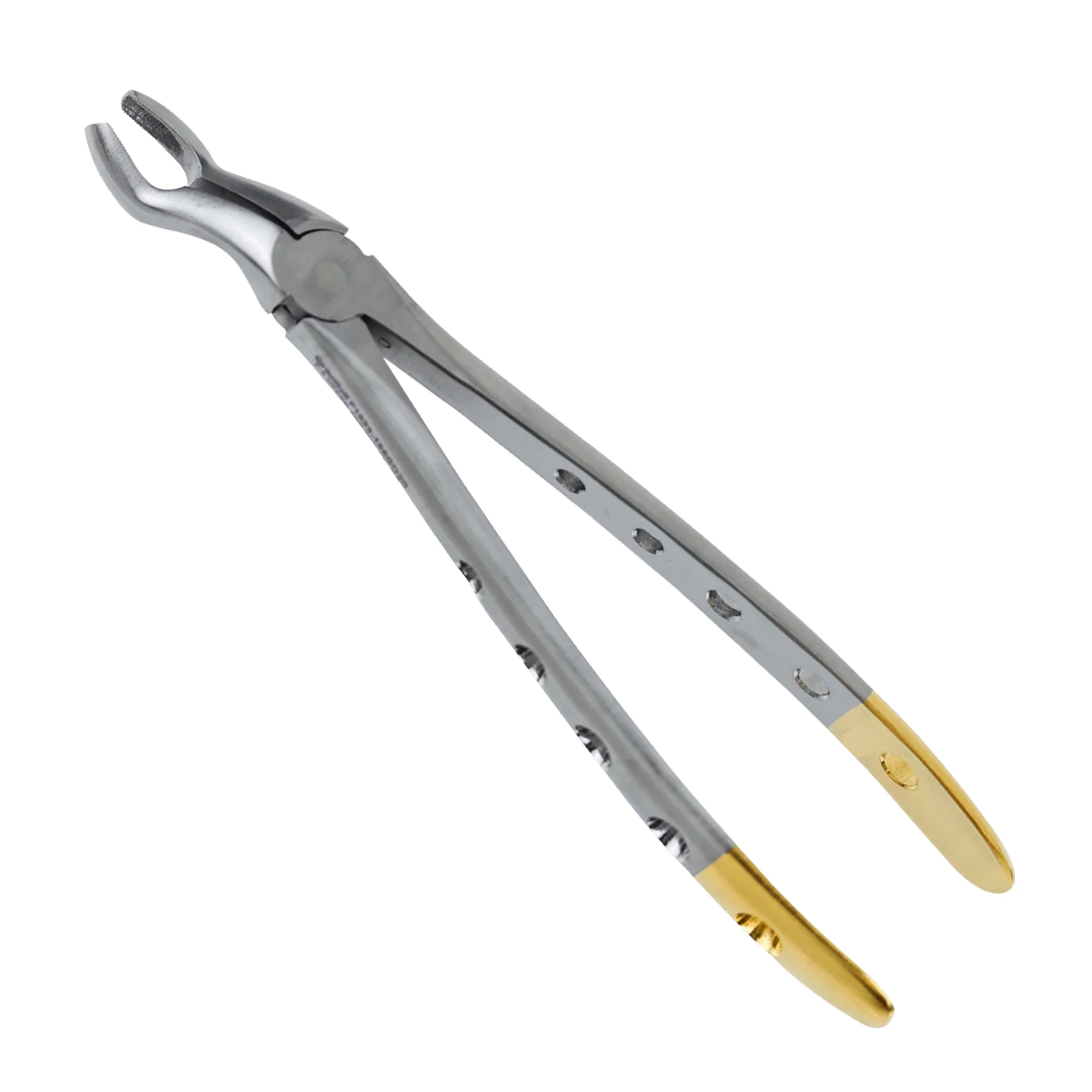 Double Bend Extraction Tooth Root Forceps Gold Silver Color Dental ...