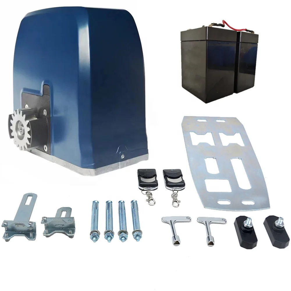 800KG 24V DC Sliding Gate Opener With Battery Backup - Remote Control ...