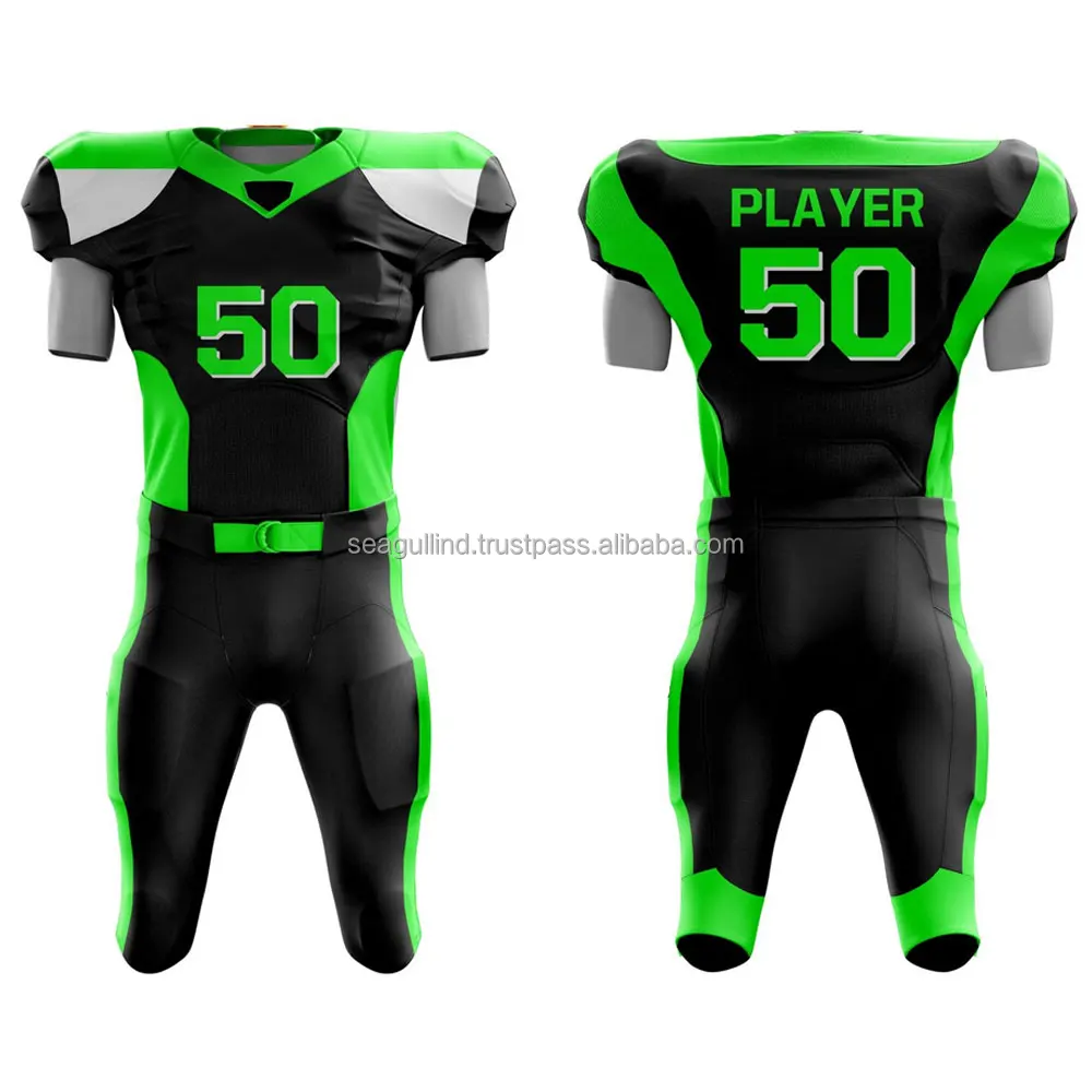 Customised Football Team Uniform for Men Personalised American Football ...