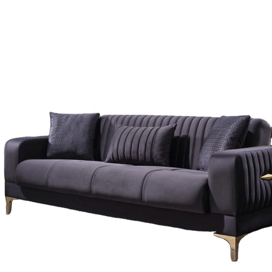 Panama Sofa Set Living Room Sofa Set Black And Gray Color Option Modern ...