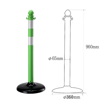 4set/kit Pe Traffic Reflective Pole Warning Post Post-aw Water Filled ...