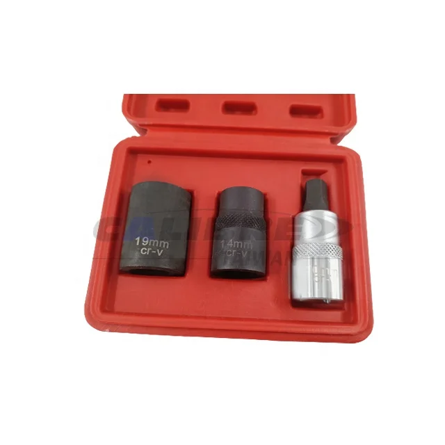 Taiwan Calibre 3pc 1/2 Dr. Pentagon Hex Brake Socket & Bit Set For ...