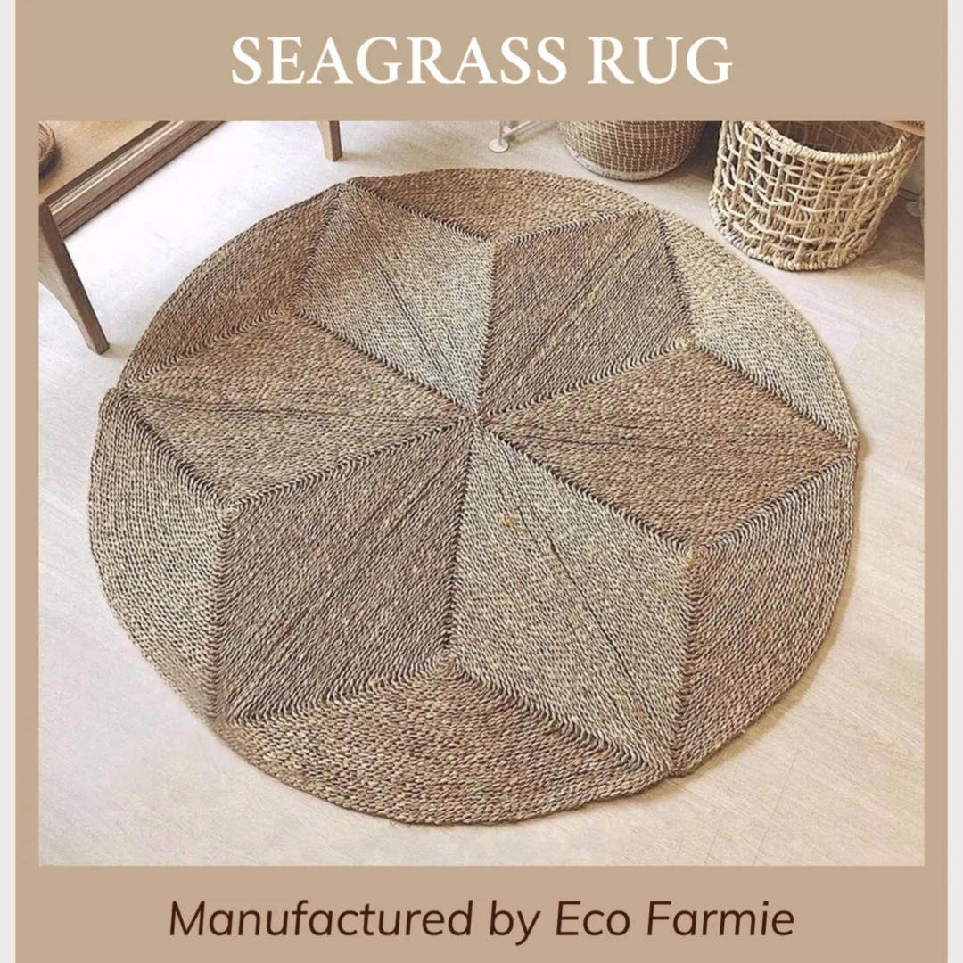 Natural Seagrass Carpets Hand Woven Straw Mats For Home Decoration Area ...