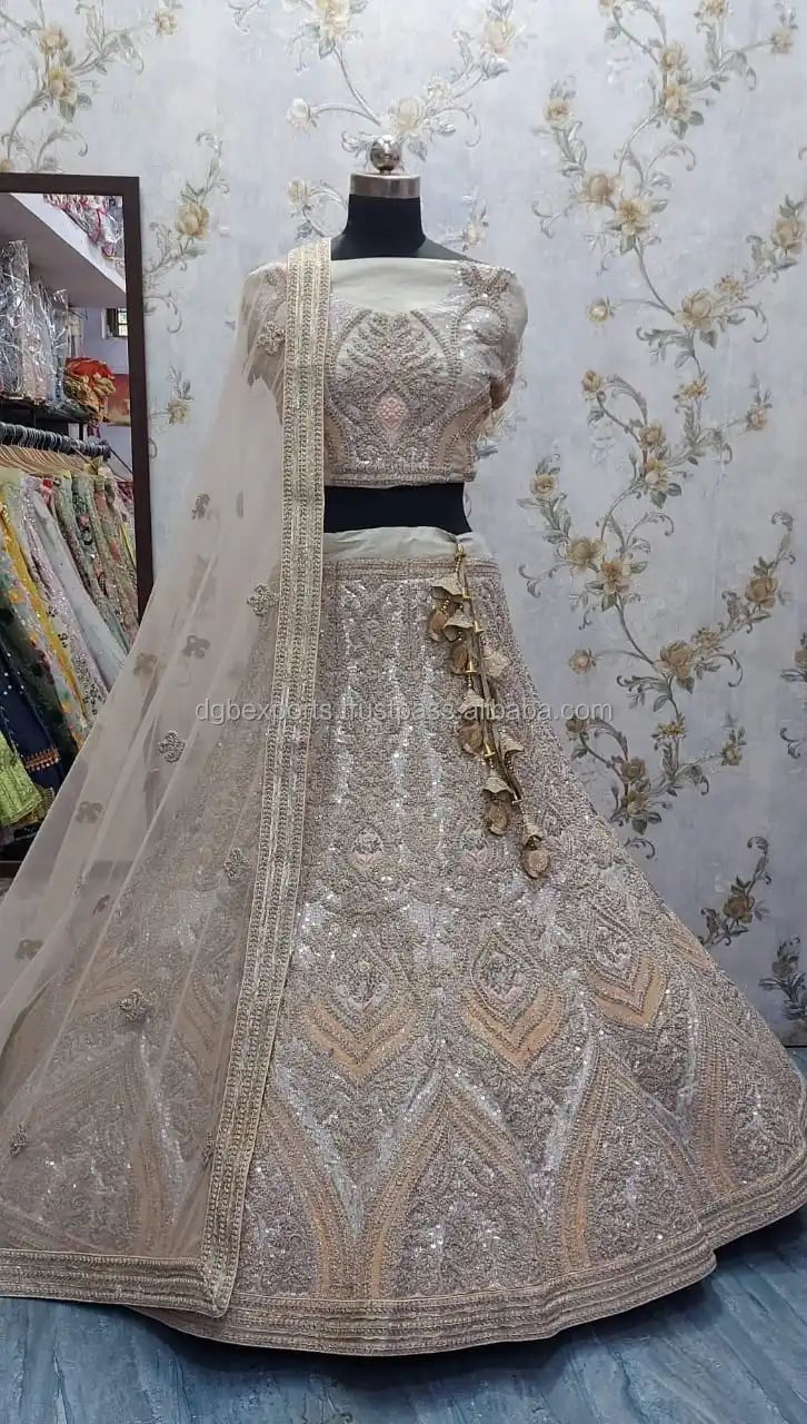 New Design Indian Red Color Bridal Lehenga Choli Unstich Design Wedding Lahnga Choli Wholesalers