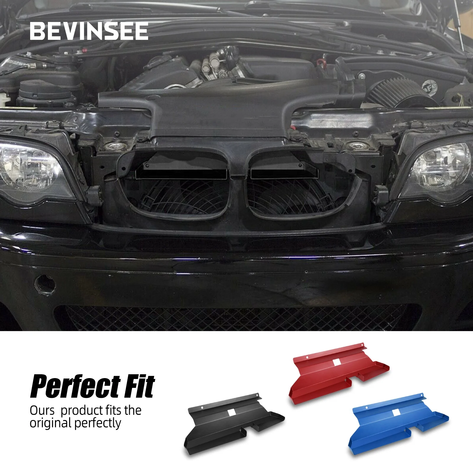 BEVINSEE Air Intake Scoops for BMW E46 - Dynamic & Durable