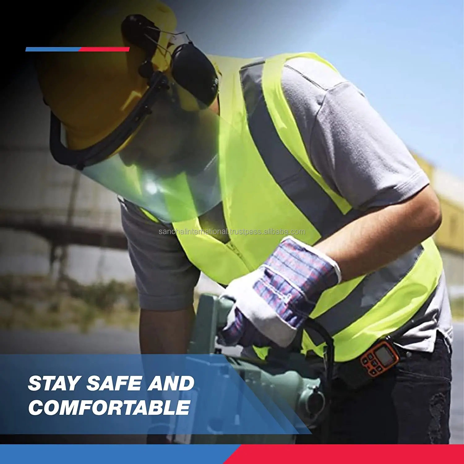 High Visibility Reflective Safety Vests - Customizable