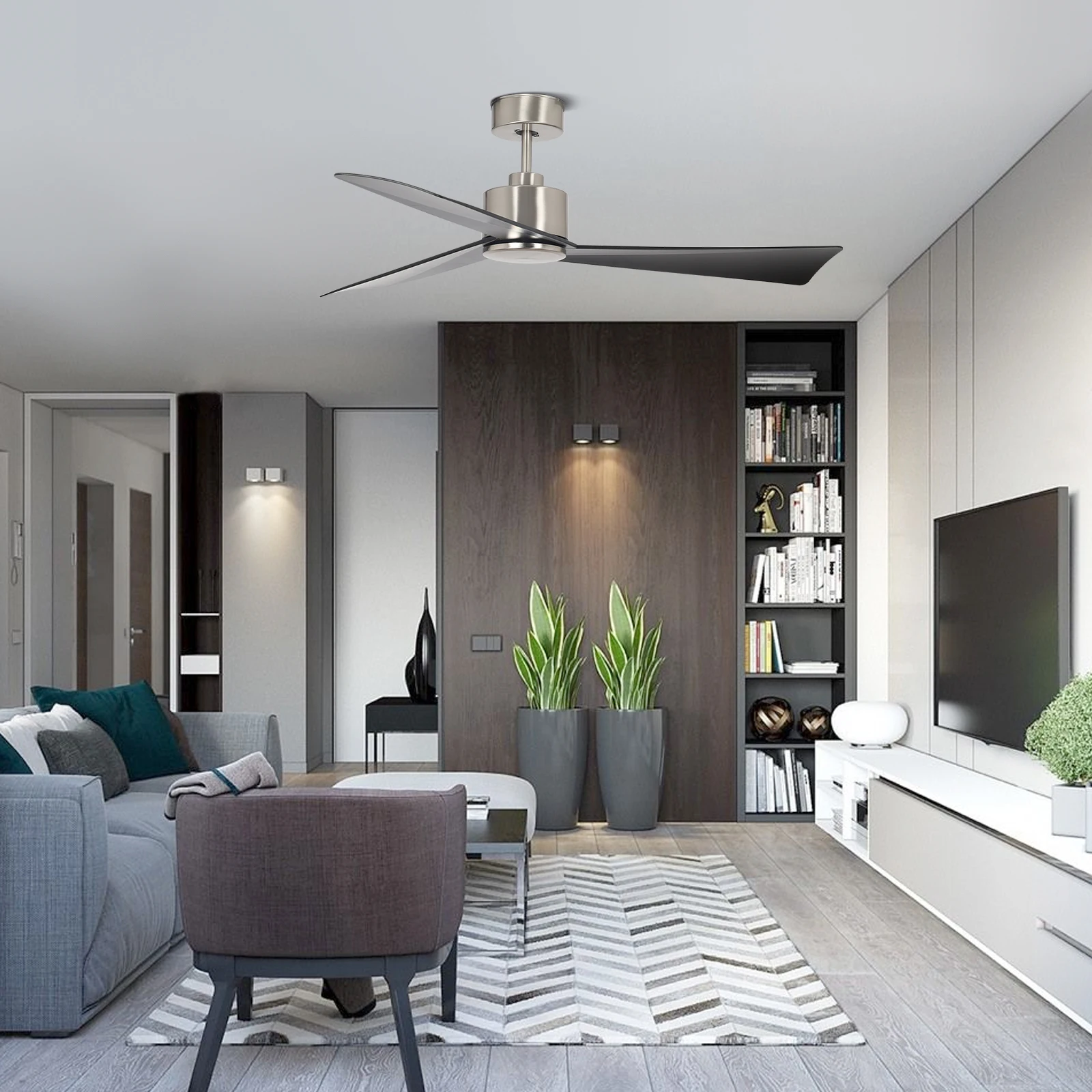 Modern Simple Dc Motor Indoor Outdoor Electric 52 Inch Ceiling Fan With ...