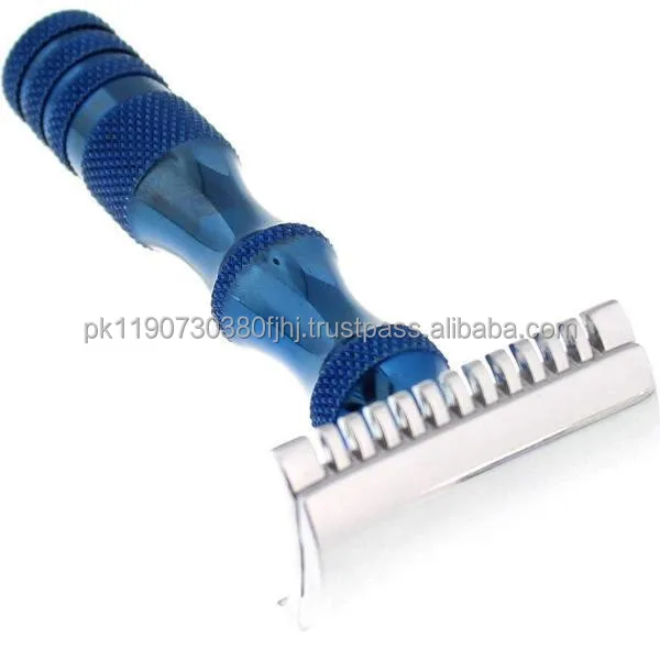 Professional Wet Shaving Blue Titanium Collection Razor,84bl. Made By ...