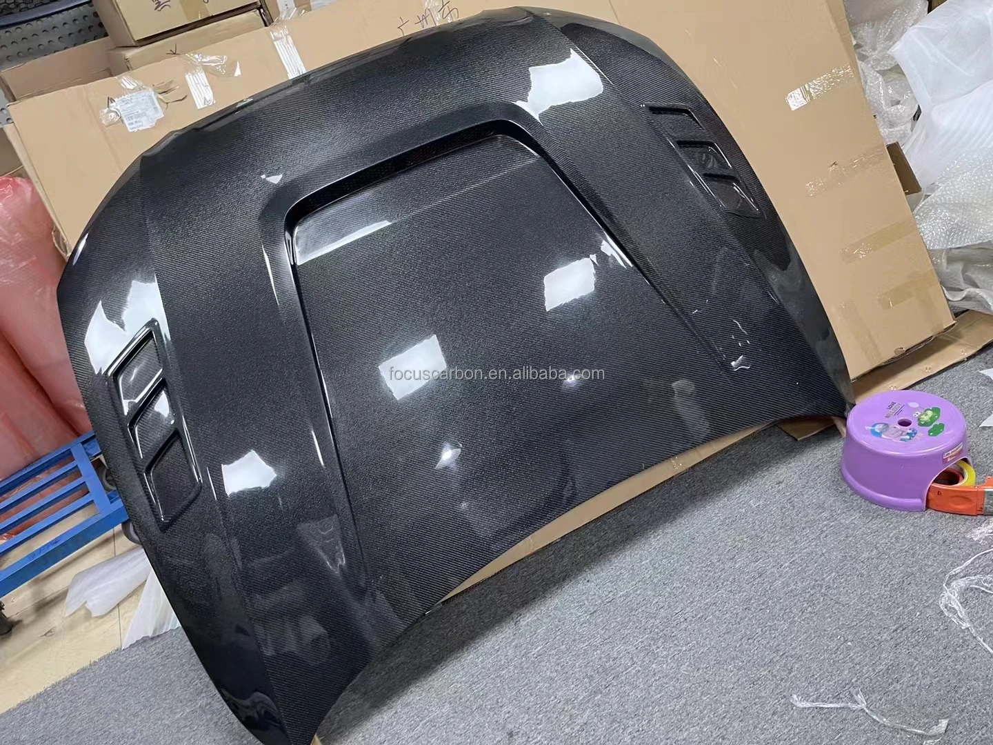 Vented Carbon Fiber Engine Hood Bonnet for Audi A7 S7 RS7