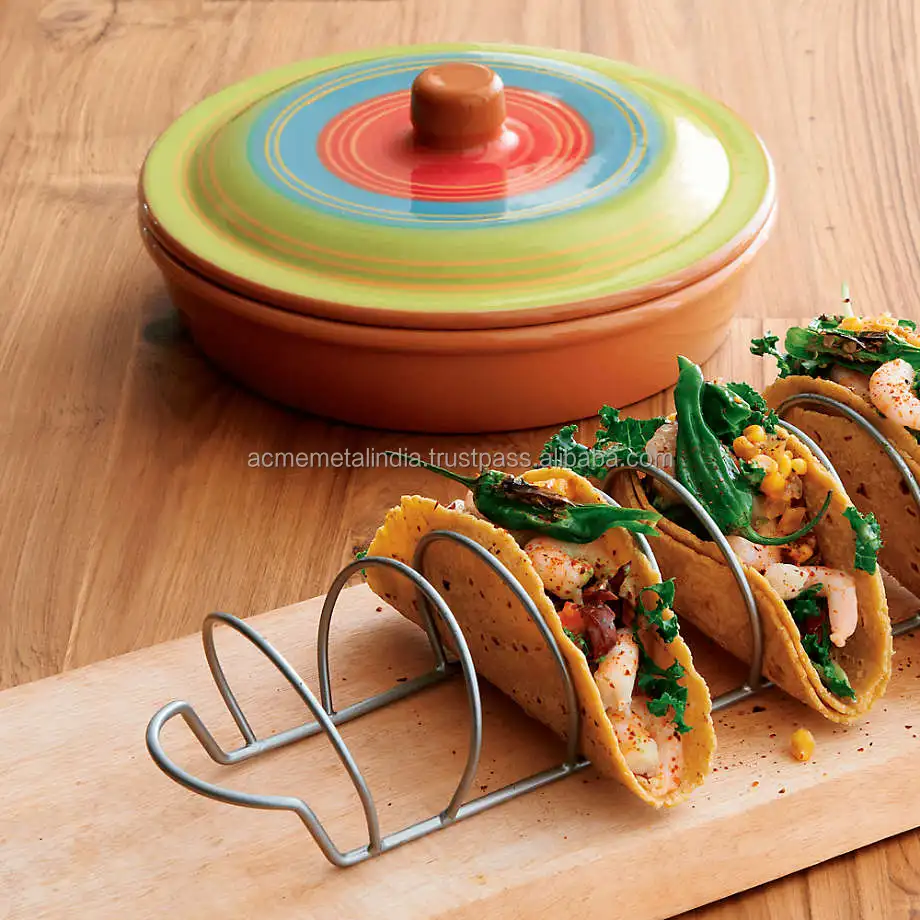 Rainbow Color Table Taco Rack Stainless Steel Mirror Polished ...
